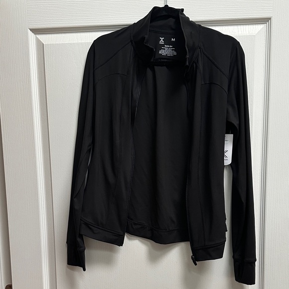 Xersion | Jackets & Coats | Xersion Womens Sleek Black Bomber Jacket ...
